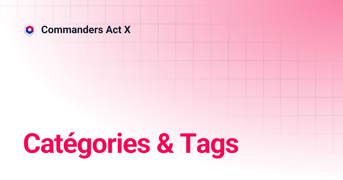 Categories & Tags | Commanders Act X