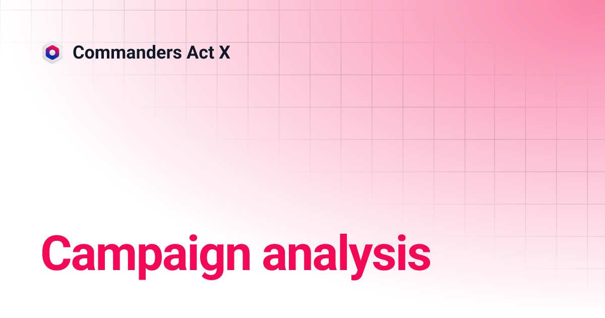 Campaign analysis | Commanders Act X