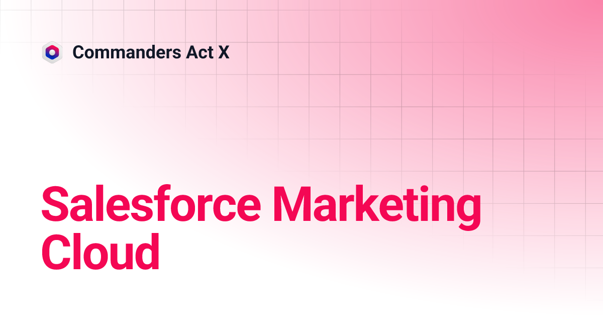 Salesforce Marketing Cloud | Commanders Act X