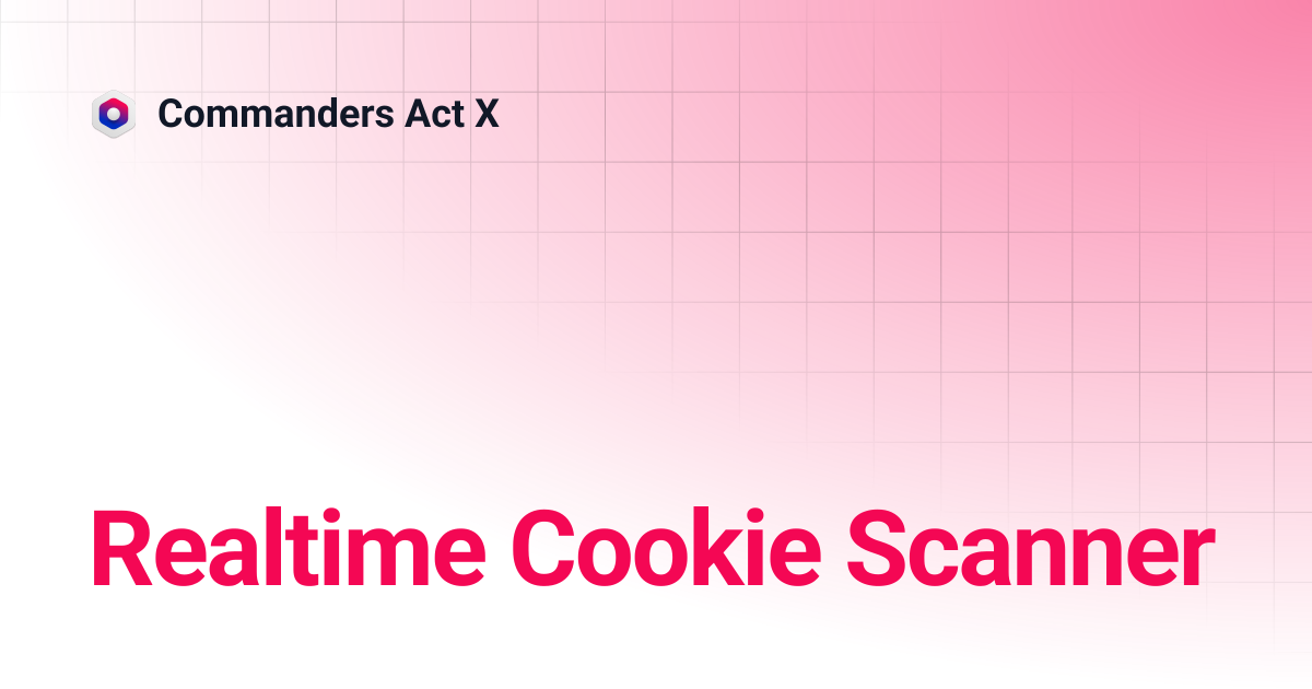 Realtime Cookie Scanner Commanders Act X